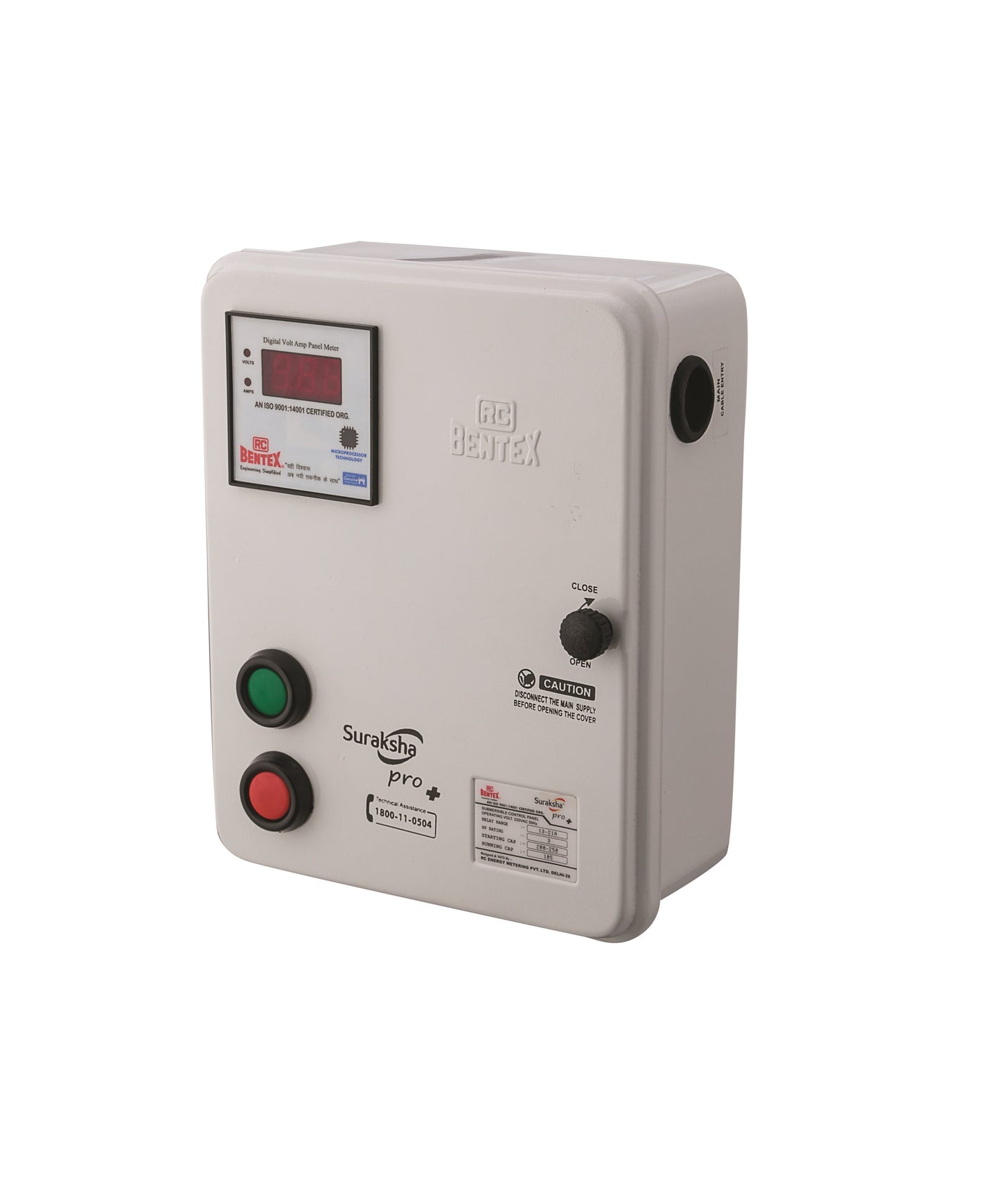 Suraksha Pro Plus Single Phase Submersible Control Panel – RC Bentex